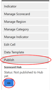 Publish a scorecard to the ALMA Scorecard Hub - ALMA Scorecard Hub