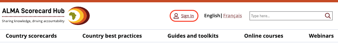 Online courses guide - ALMA Scorecard Hub