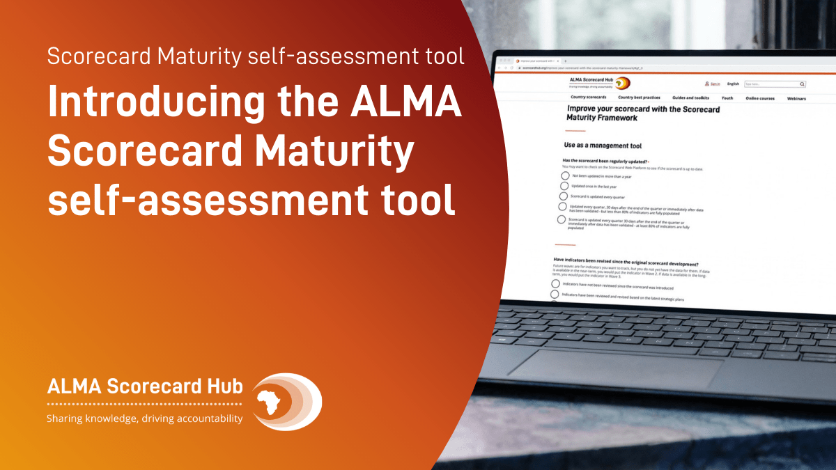 Scorecard Maturity self-assessment tool - ALMA Scorecard Hub